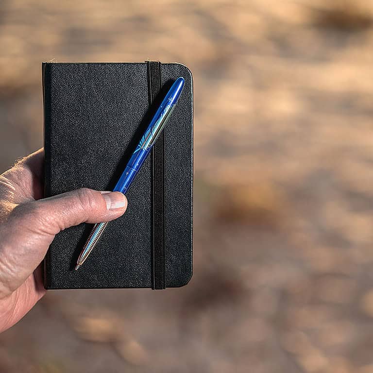 BULLET SPACE PEN - BLUE MOON WITH BLUE ORIGIN FEATHER LOGO - f400bb/fs ...